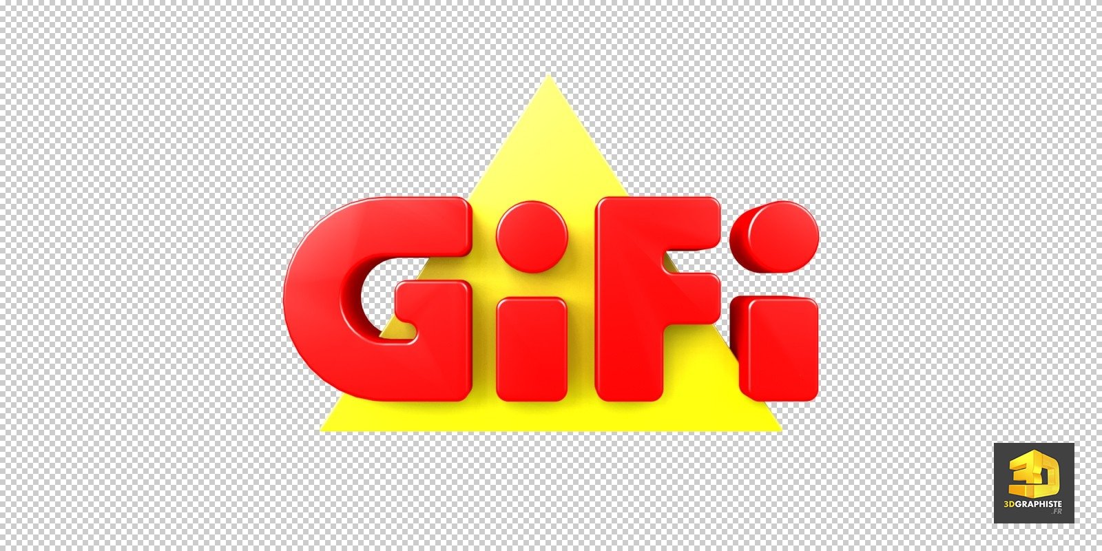 Logo 3D - GIFI - 3DGRAPHISTE.FR