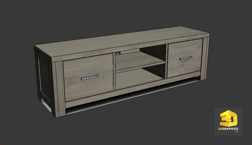 modeleur 3d meuble tv - 3DGRAPHISTE.FR